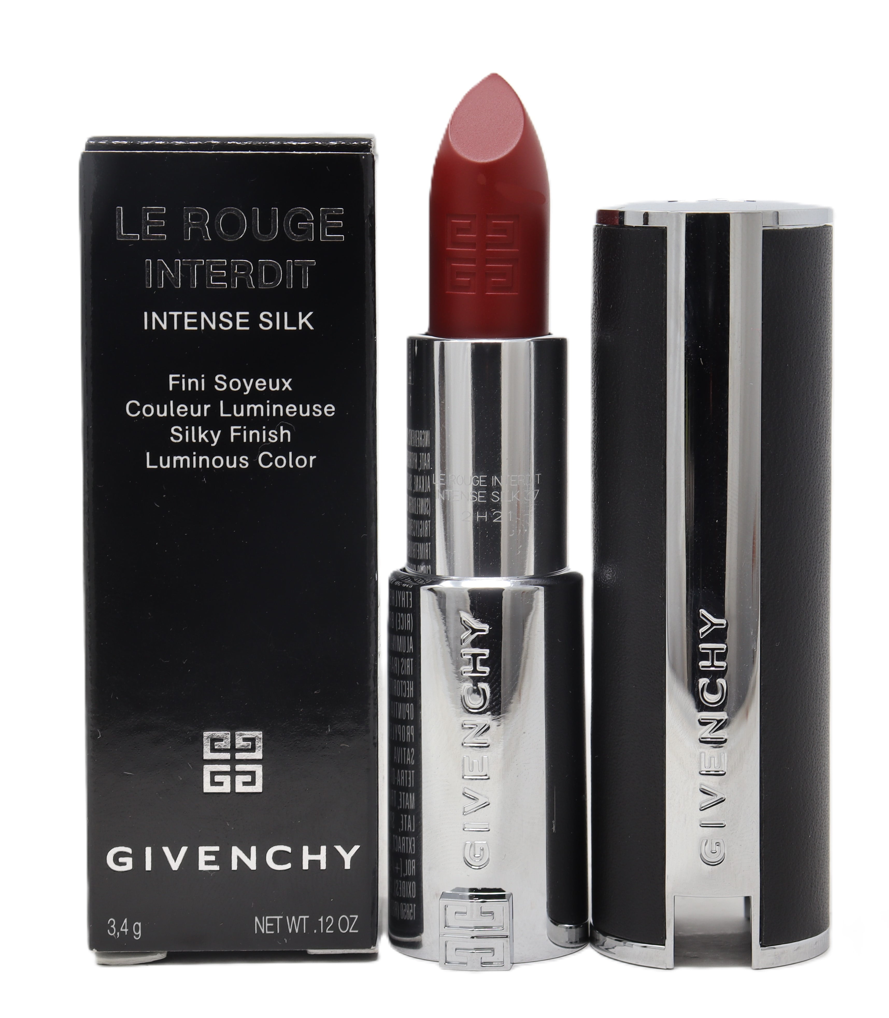 Givenchy Le Rouge Interdit Intense Silk Lipstick - 37 Rouge Graine , 0.12 oz Lipstick - Walmart.com