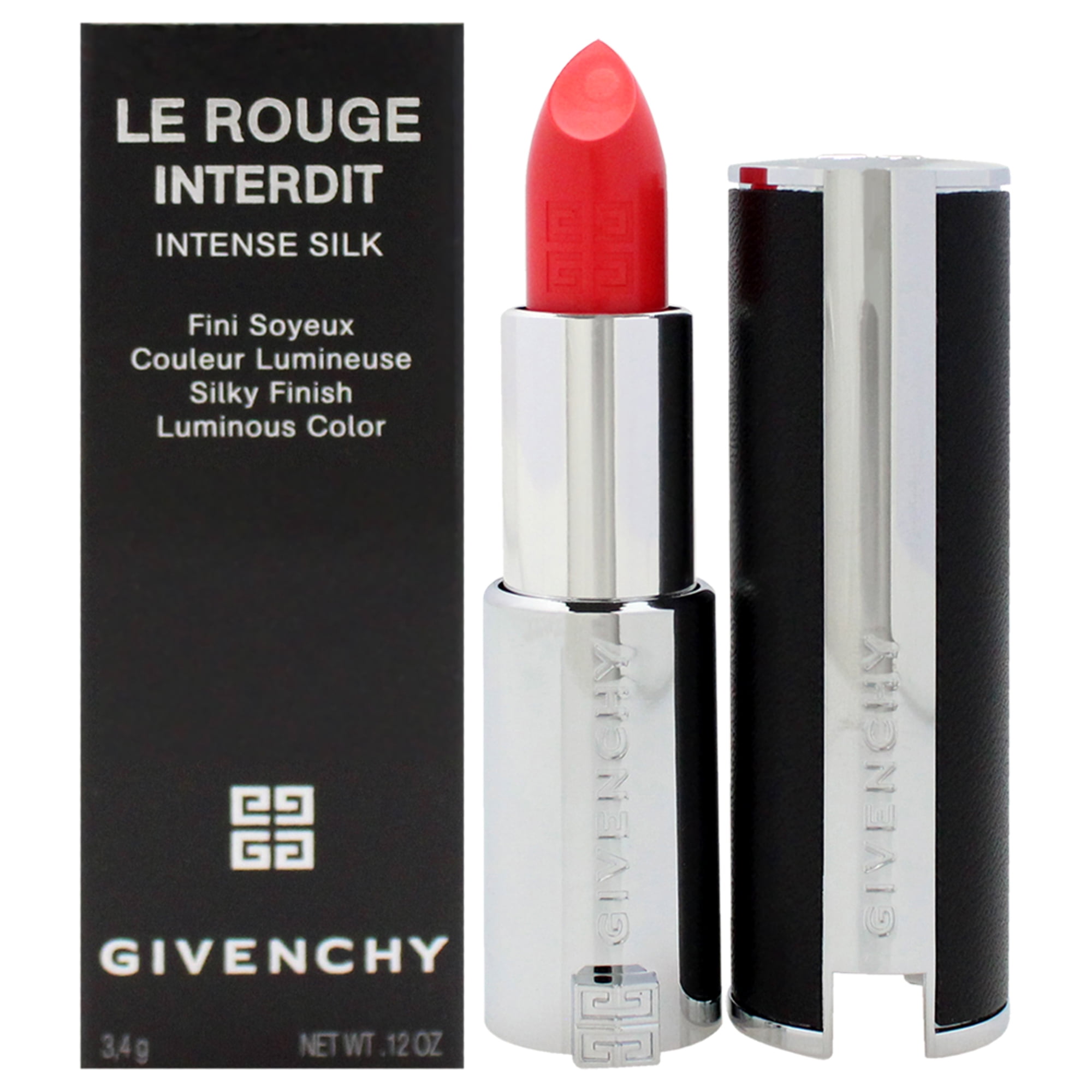 Le Rouge Interdit Intense Silk Lipstick - 304 Mandarine Bolero by Givenchy for Women - 0.12 oz ...