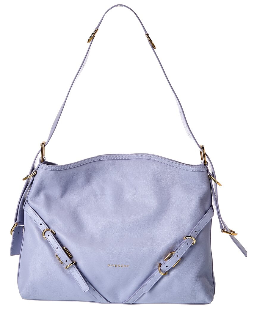 Givenchy Voyou Medium Leather Shoulder Bag, Purple - Walmart.com
