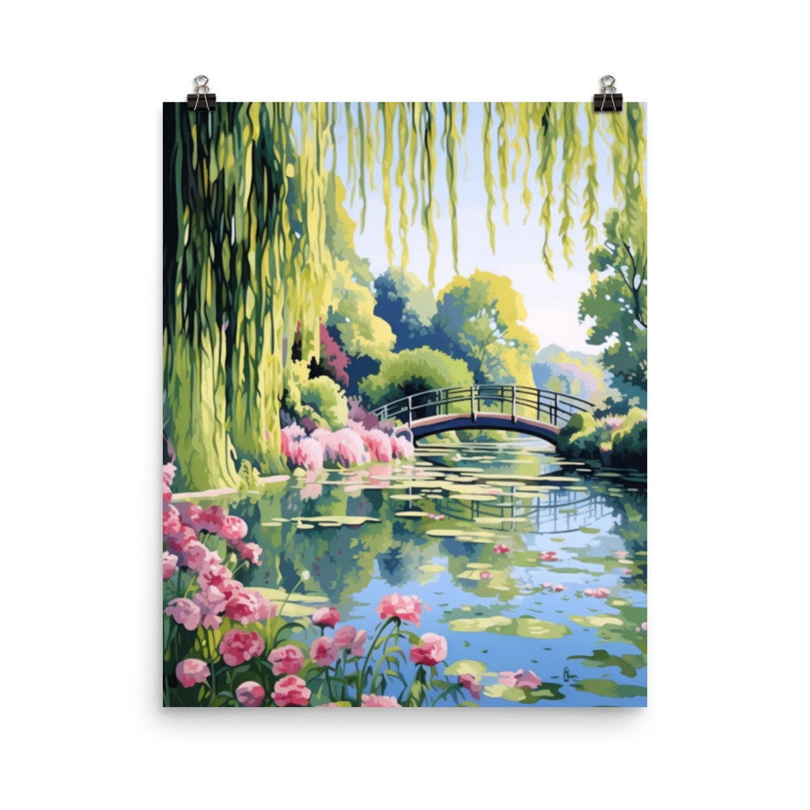 Giverny Gardens Print, Monet’S Water Lily Pond Art, French Countryside ...