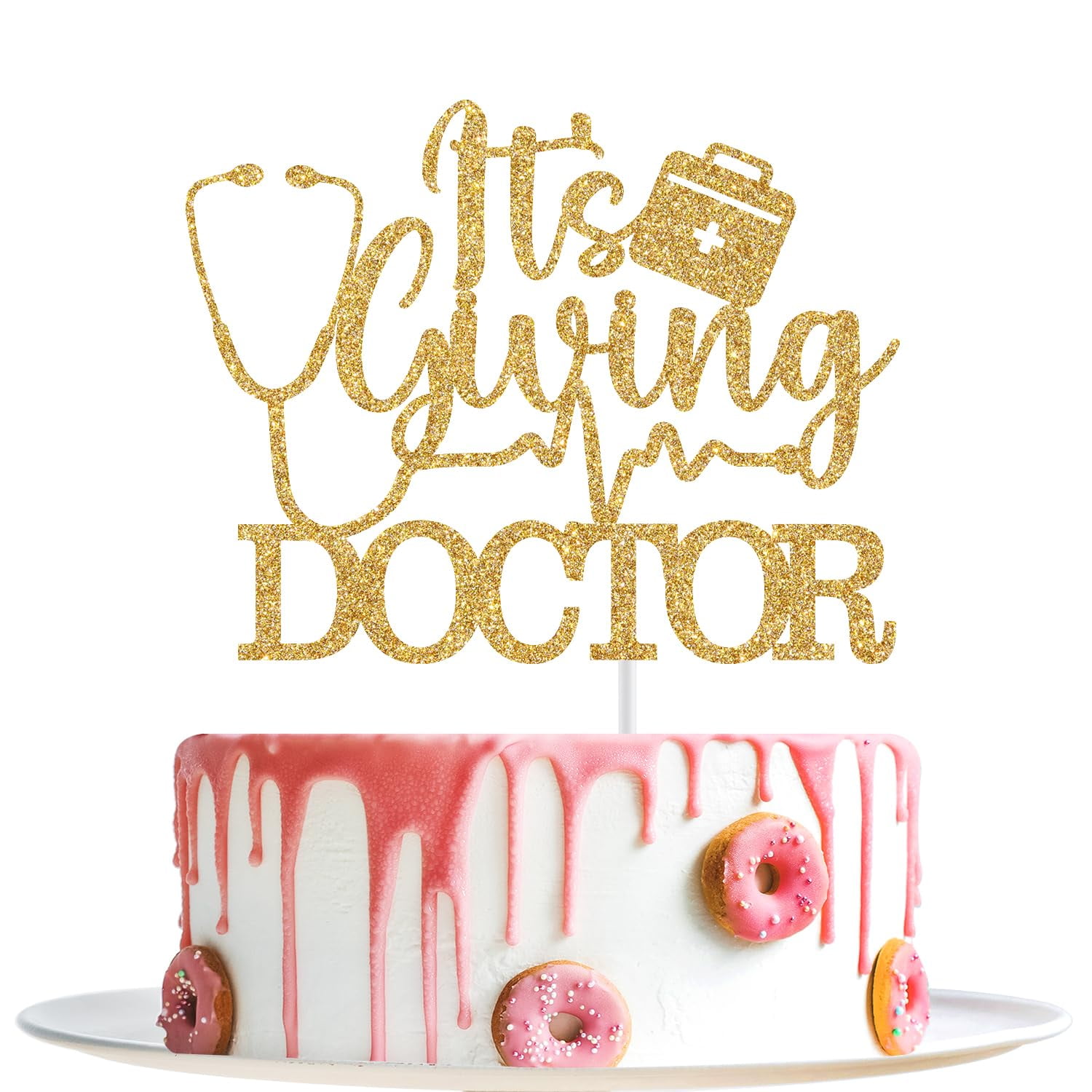 It's Giving Doctor SCH4 Cake Topper, Doctor Graduation Decorations ...