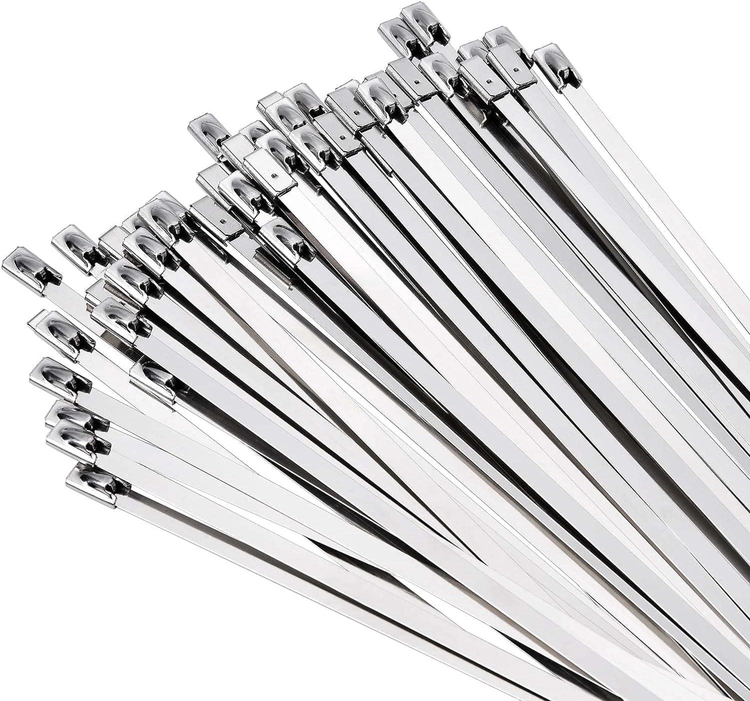 Gixusil 100 Pcs Metal Zip Ties 11.81 Inches Premium Heavy Duty ...