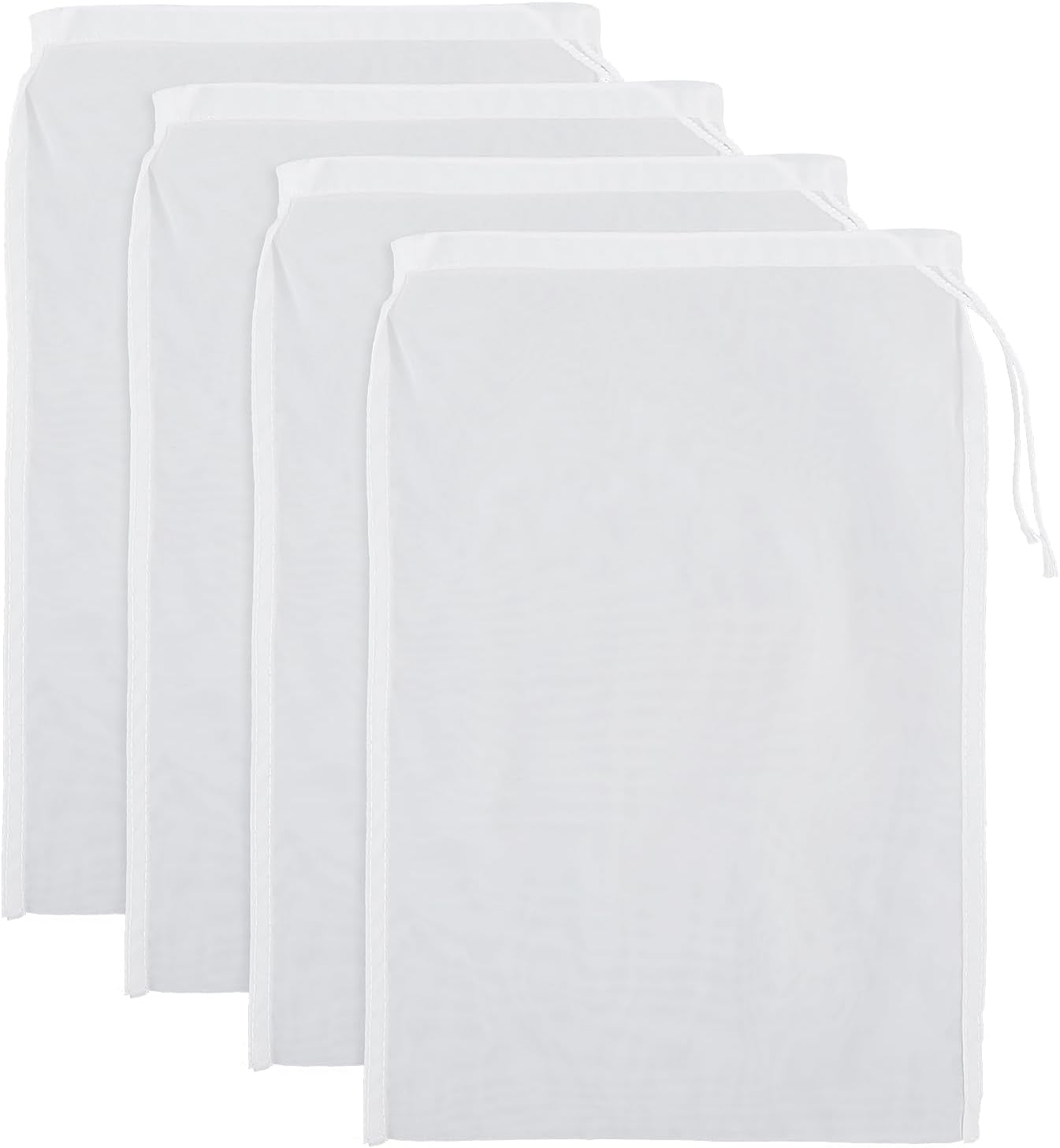 Gixusil 4 Pcs 120 Micron Nut Milk Bag - 12×8 inches- Multiple Usage ...