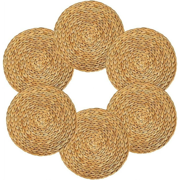 Round Straw Placemats