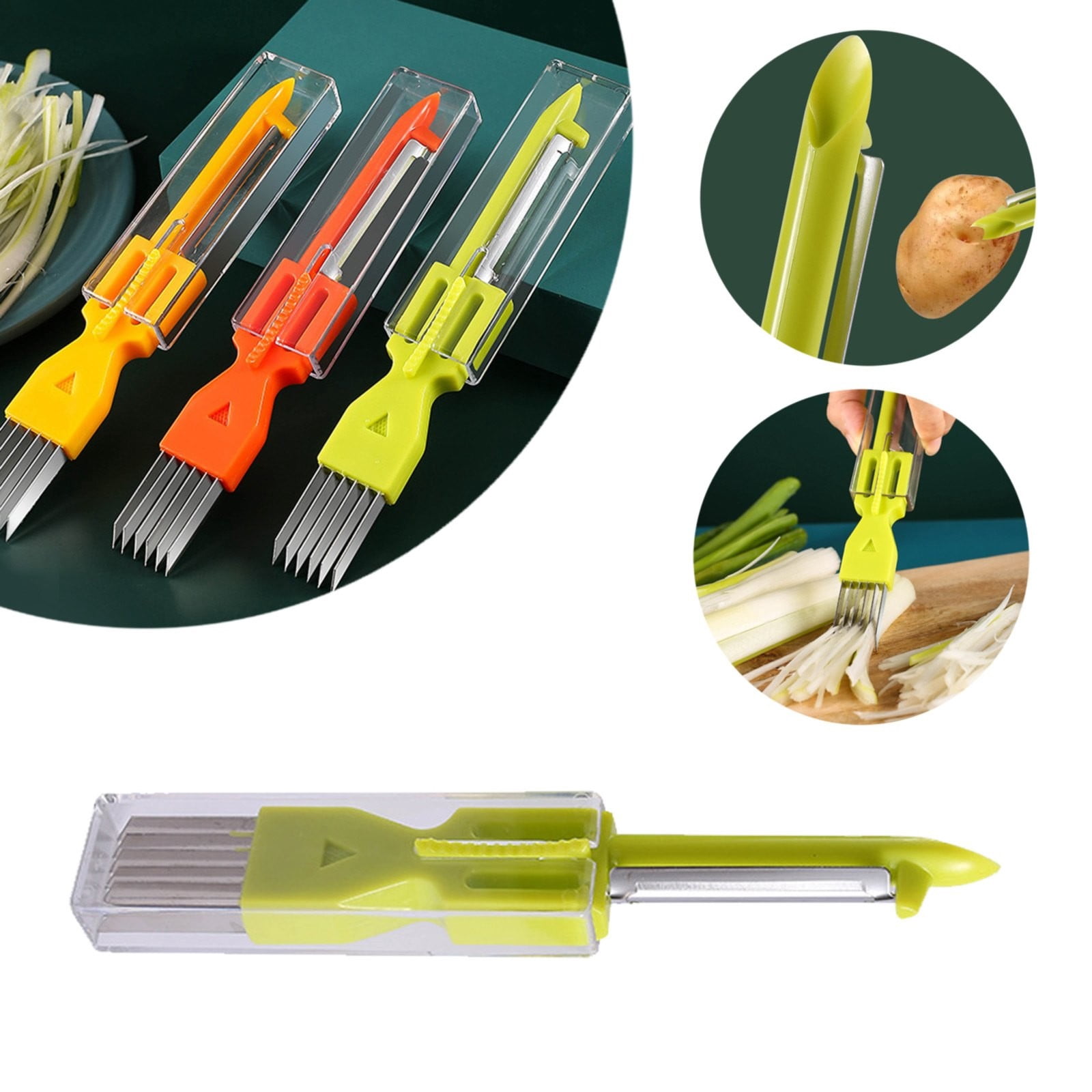Giyblacko 2 In 1 Silk The Stainless Steel Chopped Green Onion Scallion ...
