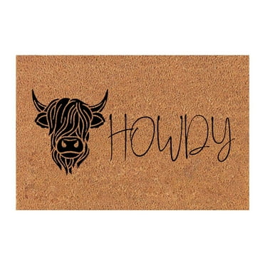 UUWENDA Doormat Rug Doormat 2024 Funny Howdy Floor Mat Decoration ...