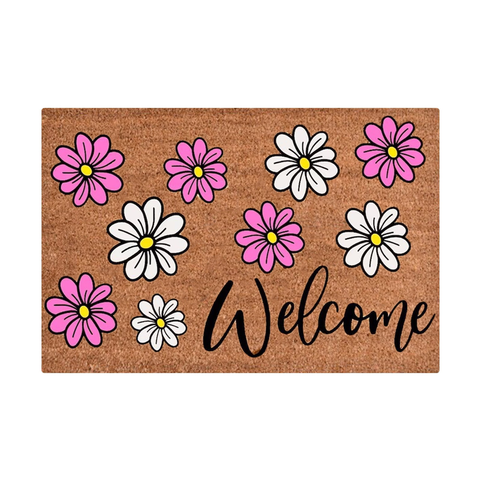 Giyblacko Area Rug Door Mats Summer Welcome Sign Hello Sunshine Doormat ...