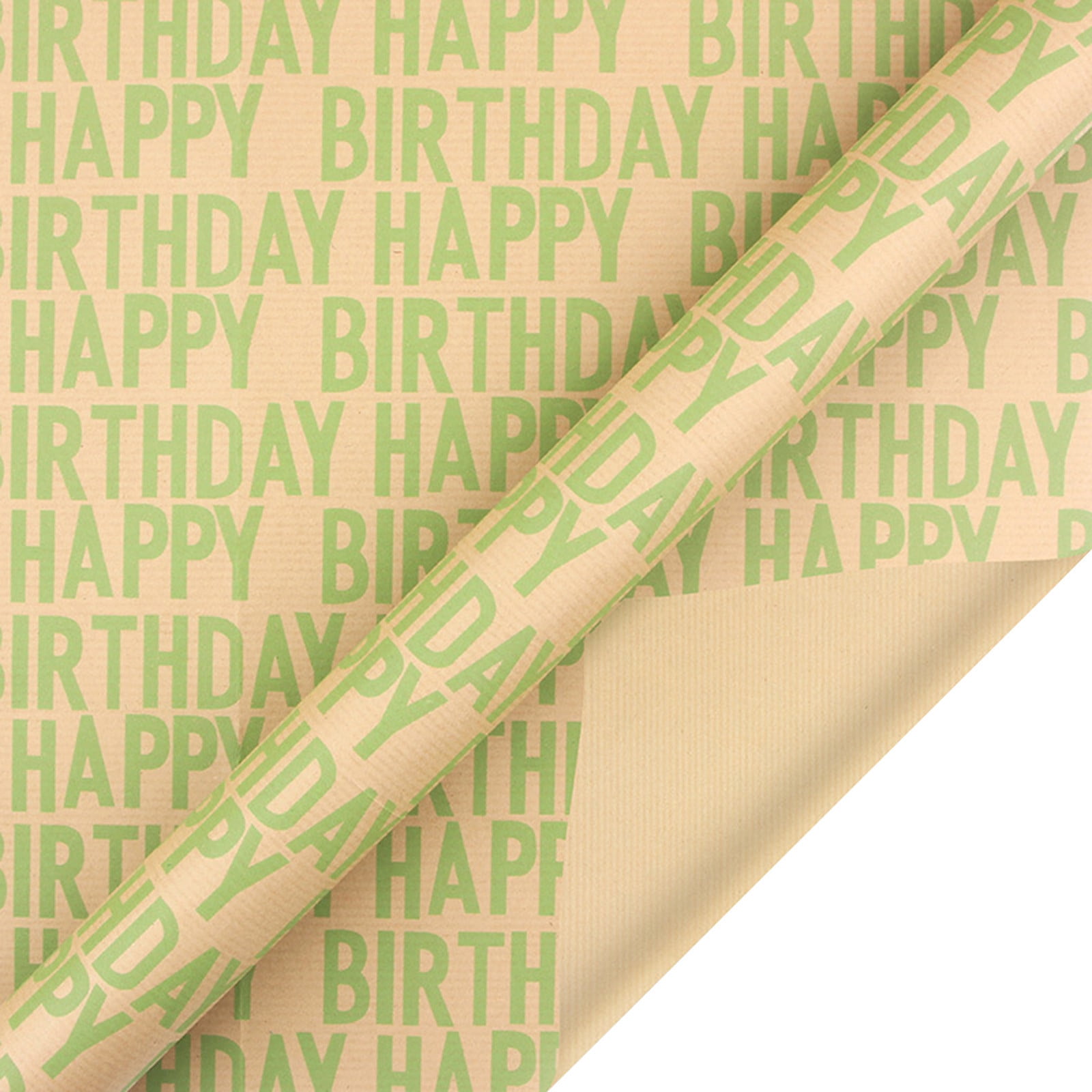 Giyblacko Christmas Gift Wrapping Paper Happy Birthday Kraft Wrapping ...