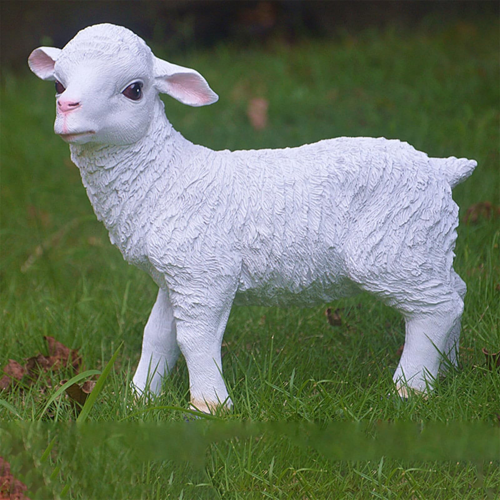 Giyblacko Sheep Statues Lifelike Resin Lamb Statue Outdoor Statues For ...