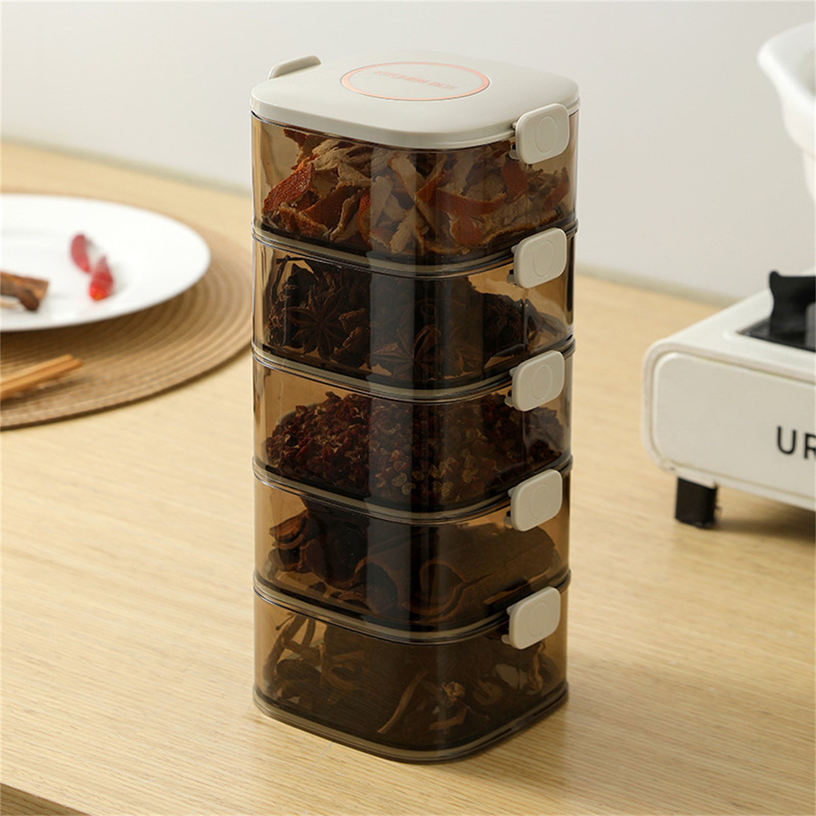 Giyblacko Containers Seasoning Containers Seasoning Rack S Pots Sugar ...