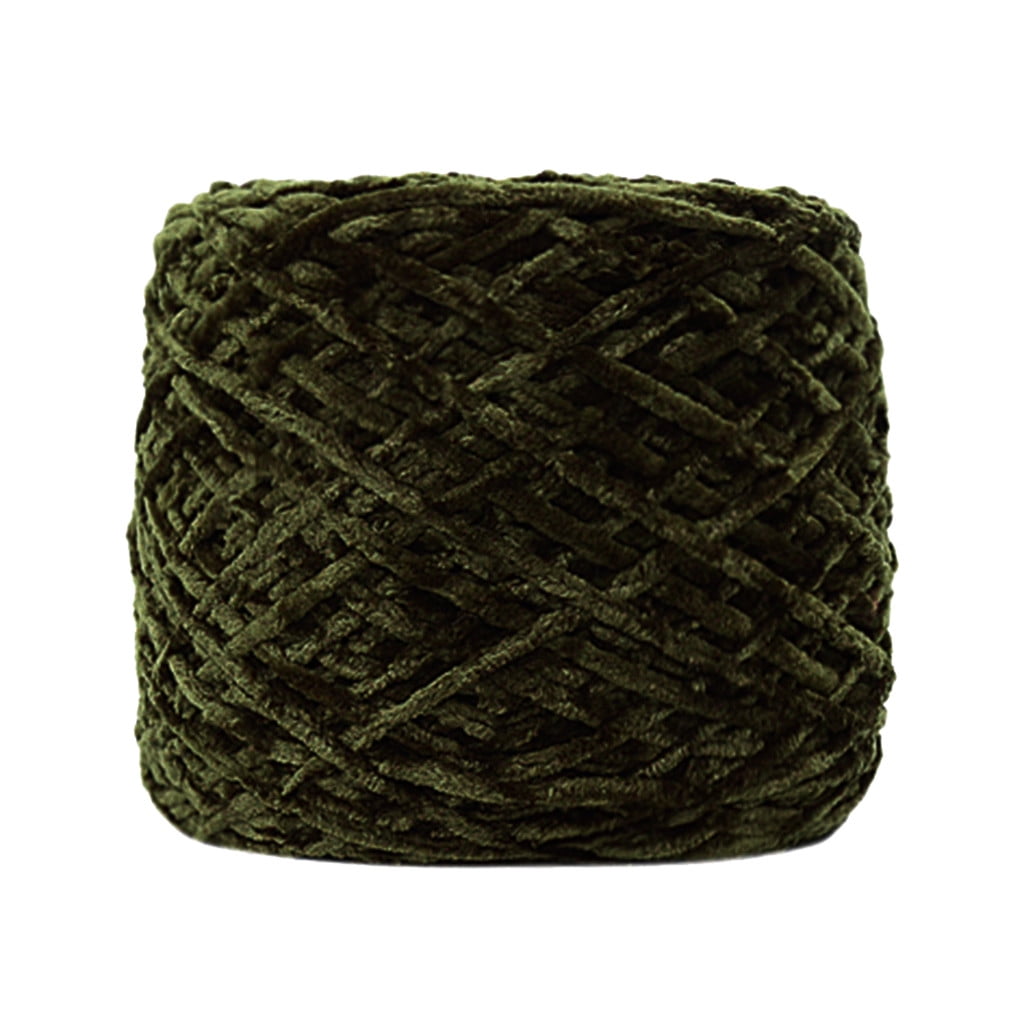 Giyblacko Diy Knitting Diy Knitting Wool Gold Velvet Yarn Roving Scarf ...