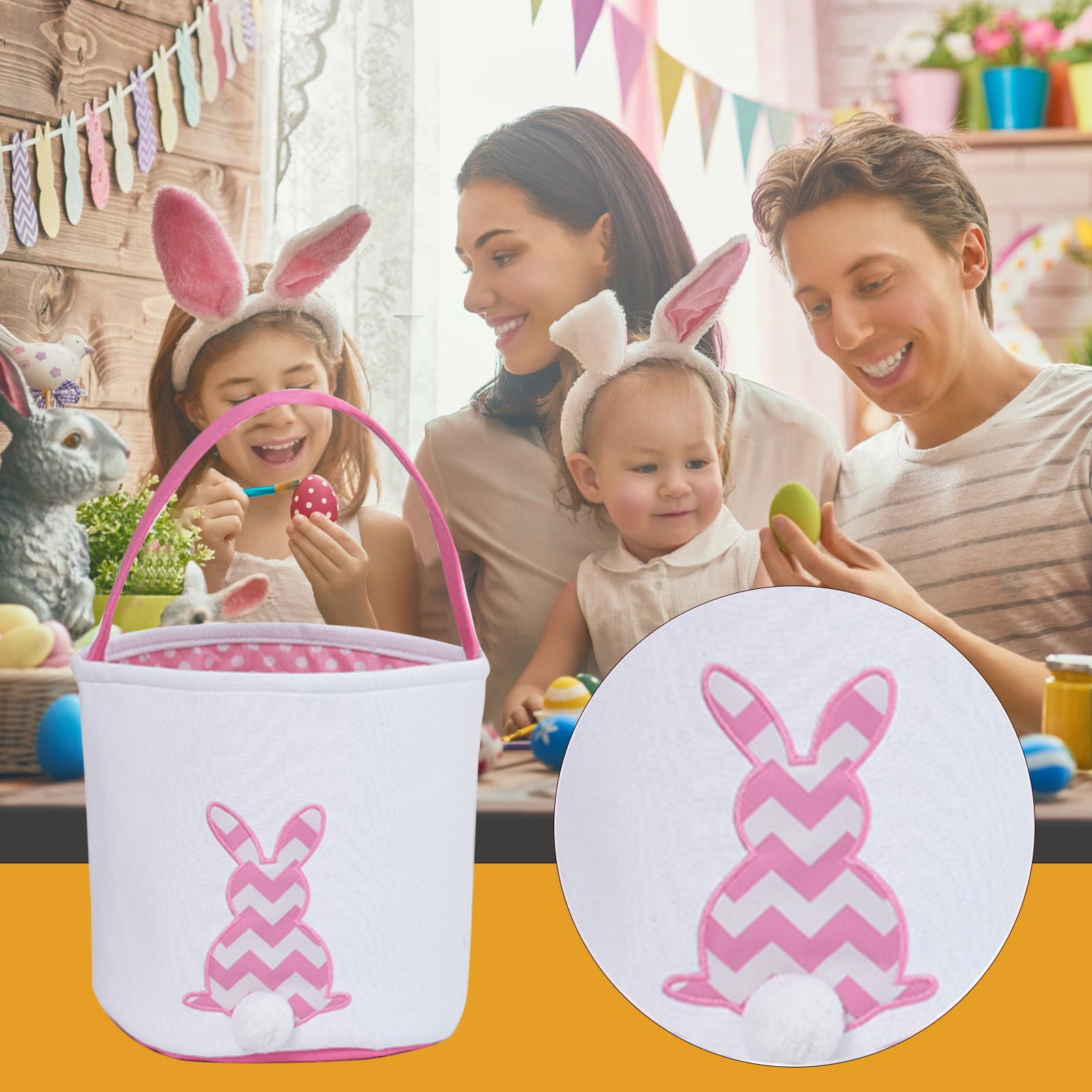 Giyblacko Easter Bunny Basket Bags The Easter Bunny Barrel Is a Cute ...