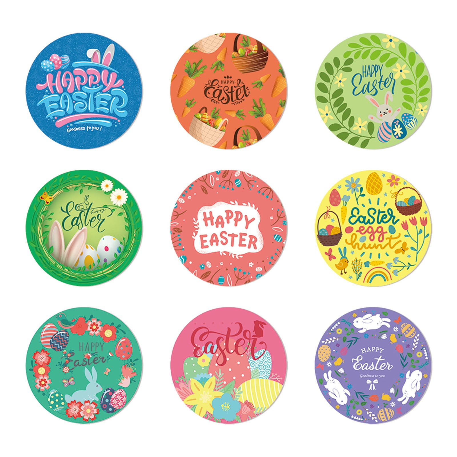 Giyblacko Easter Festival Sticker 10pcs Easter Stickers For Kids Happy ...