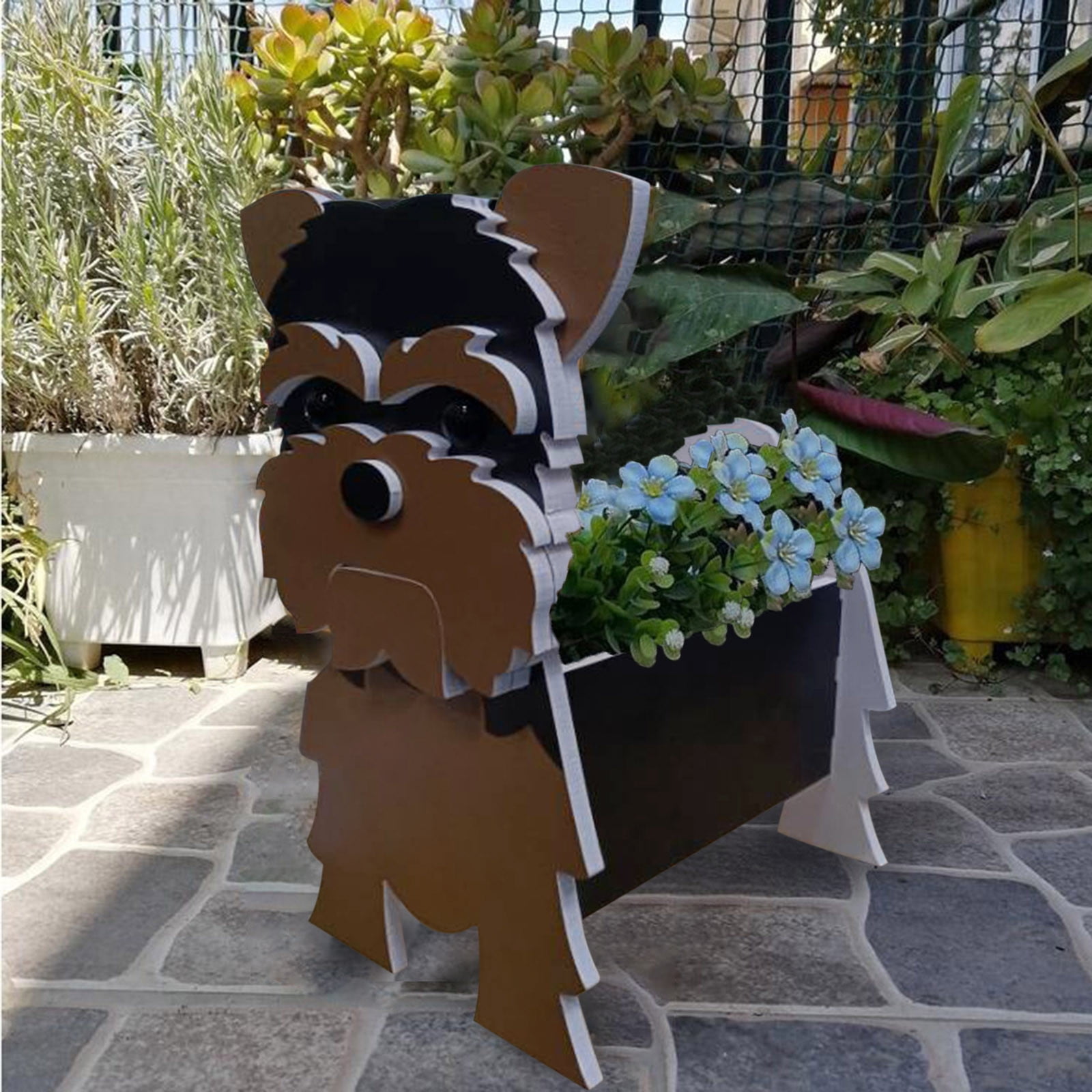 Giyblacko Flower Pots 1PCS Garden Flower Pot Dog Poodle Chihuahua ...