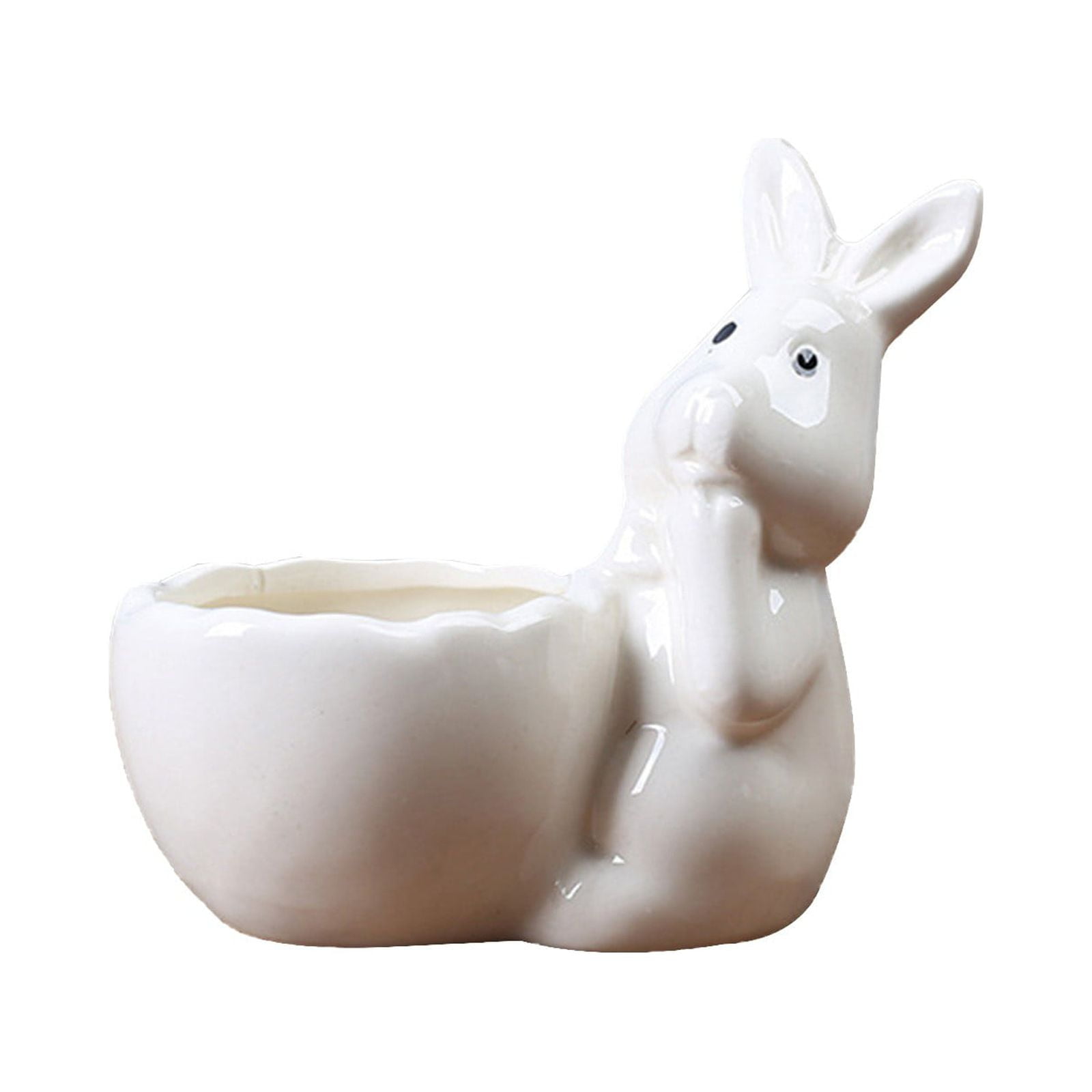 Giyblacko Flower Pots Easter Rabbit Mini Ceramic Succulent Plant Pots ...