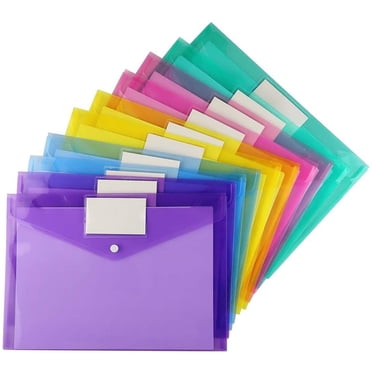 6 Pack Plastic Envelopes Poly Envelopes, Clear Document Folders US ...