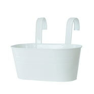 Wall and Railing Plastic Pots, Hanging Planters with S Hooks, Indoor ...