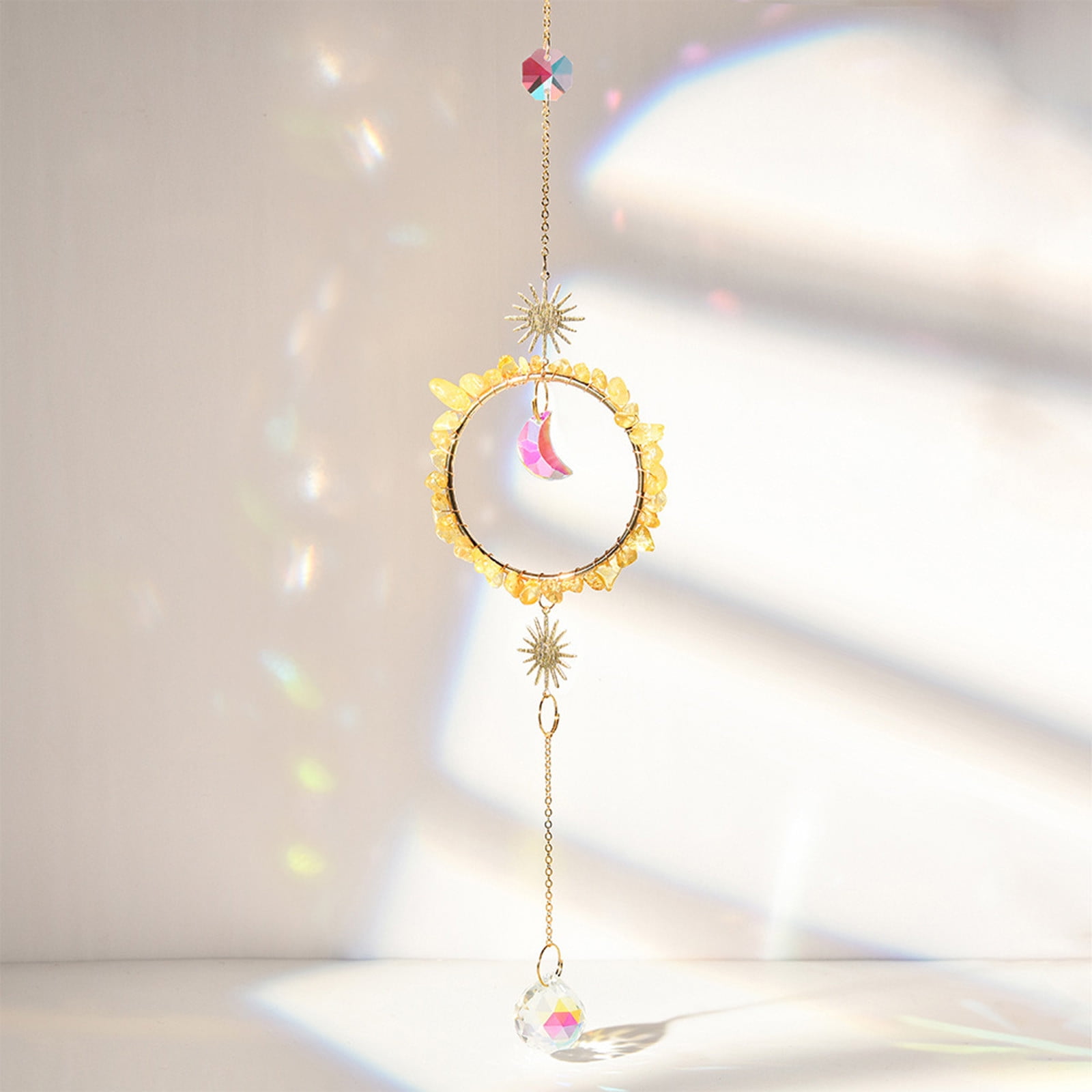 Giyblacko Wind Chimes Crystal Suncatchers Hanging Wind Chime Style ...