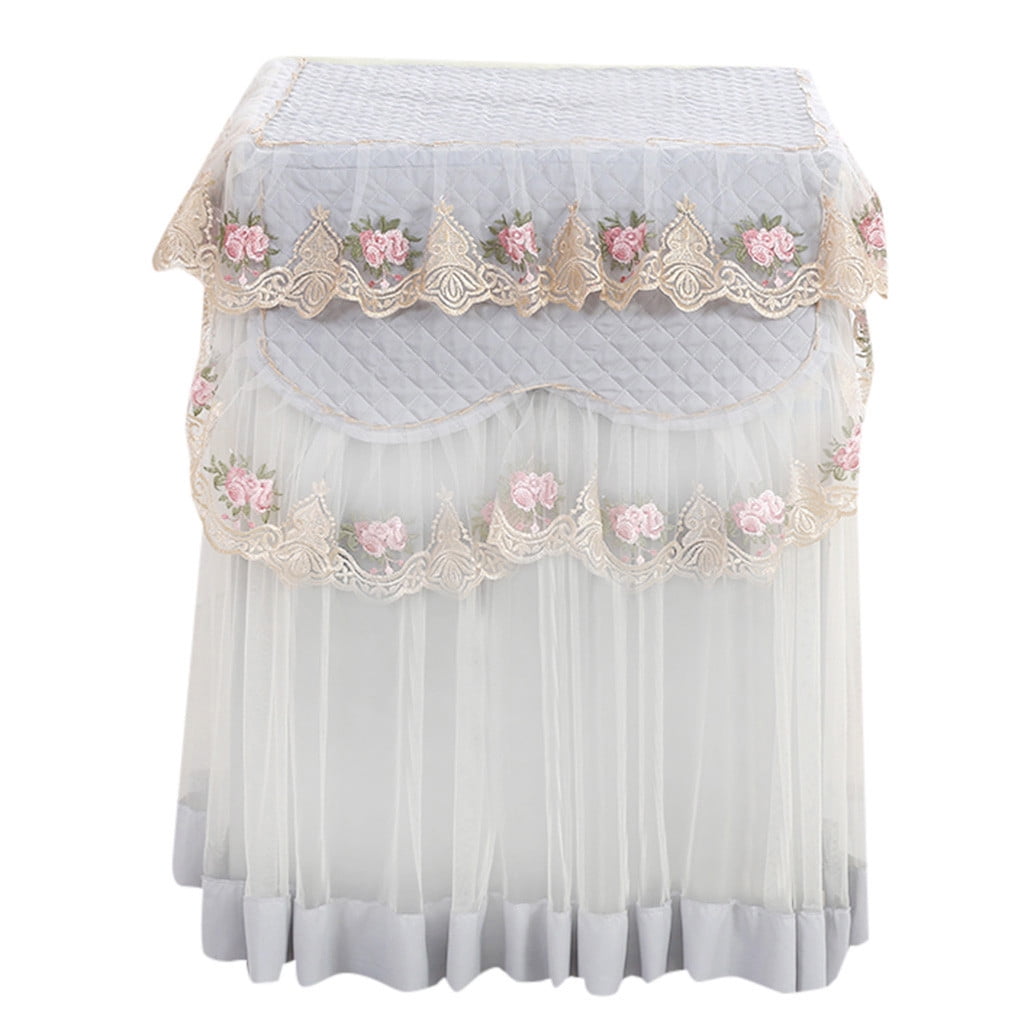 Giyblacko Winter Protection Cover Lace Ruffle Floral Washing Machine ...