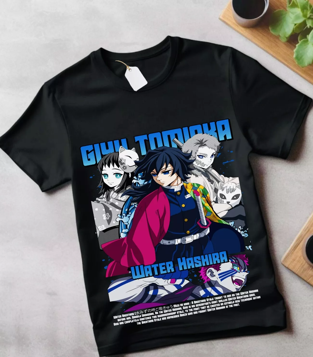 Giyu Tomioka T-Shirt Demon Slayer Kimetsu No Yaiba Anime Shirt gift ...