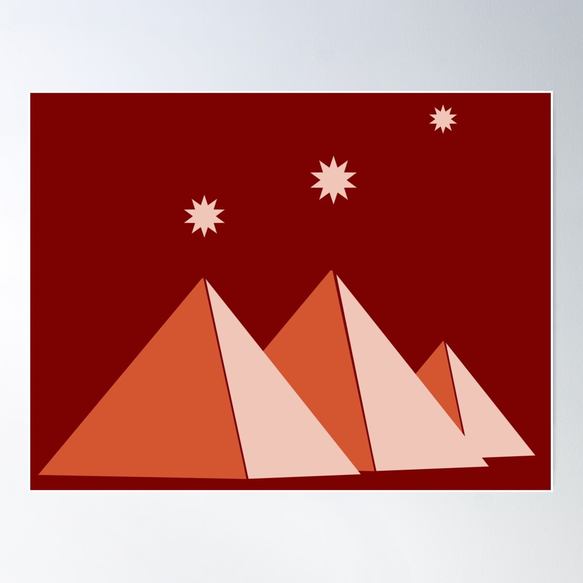 Giza Pyramids Stars Of Orion'S Belt Poster Wall Art, Modern Wall Decor ...