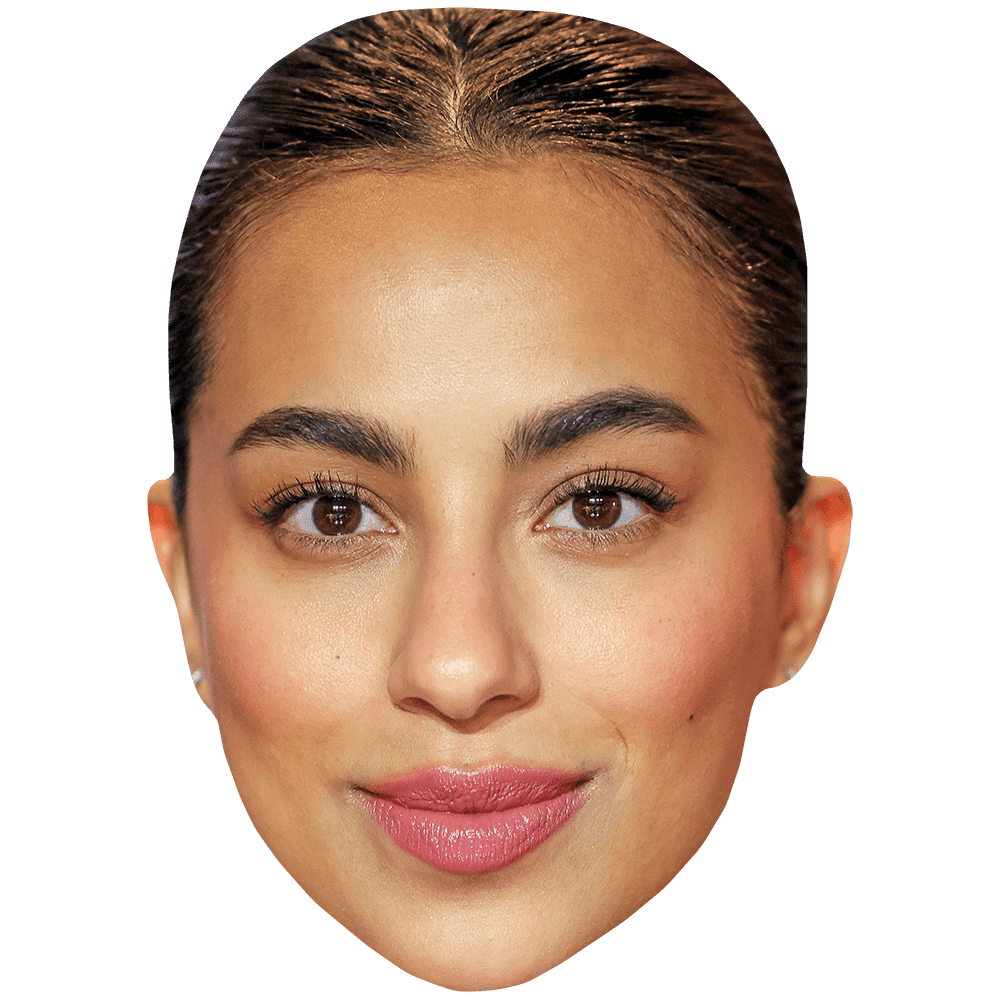 Gizem Emre (Smile) Celebrity Mask, Flat Card Face, Fancy Dress Mask ...
