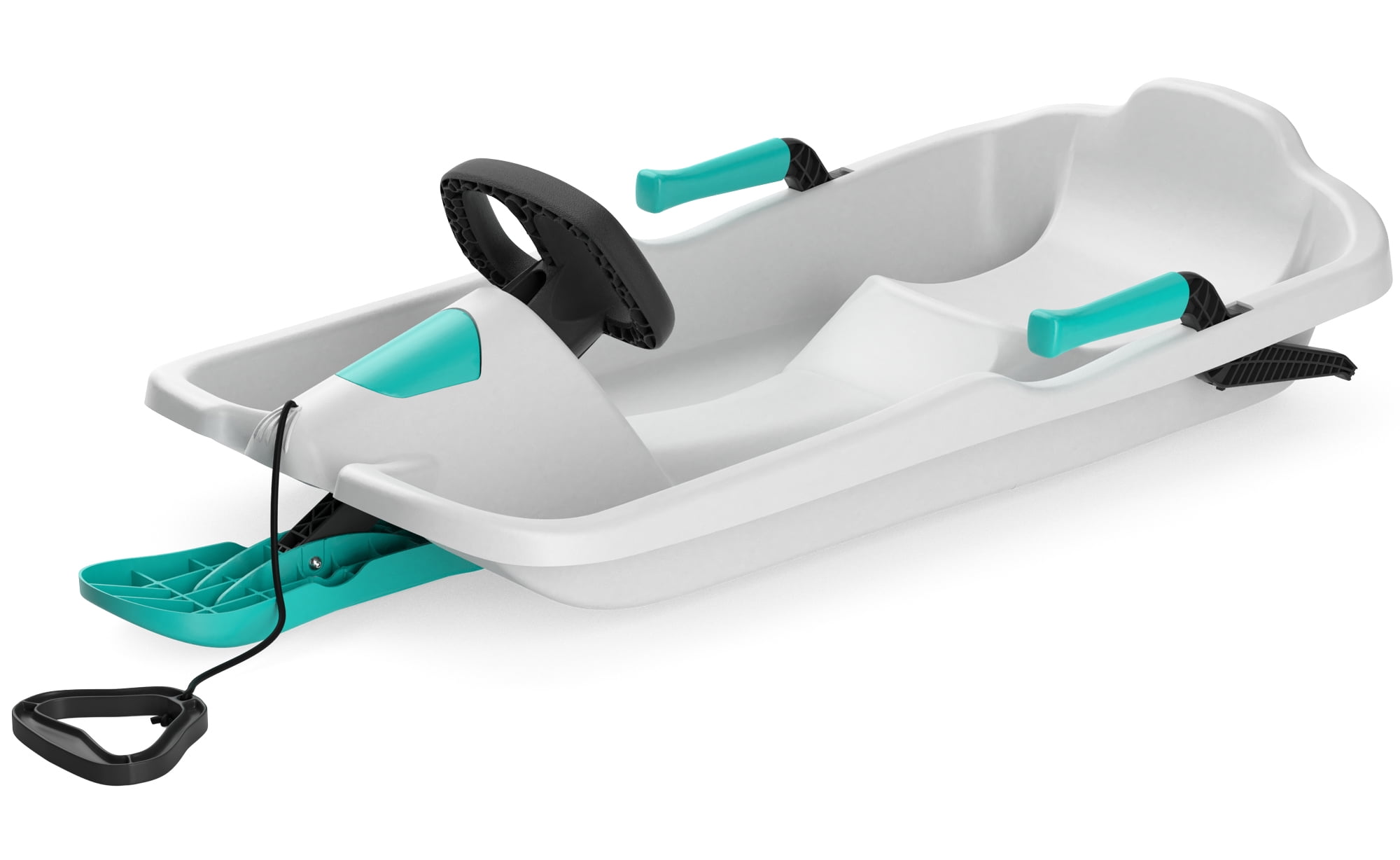 Gizmo Riders Nebula Ice-Blue Snow Sled for Kids, with Steering and ...