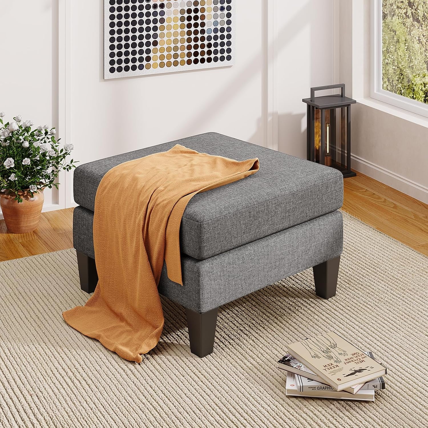 Gizoon Ottoman Module for Modular Sofa, Cube Seat, Square Ottoman for ...