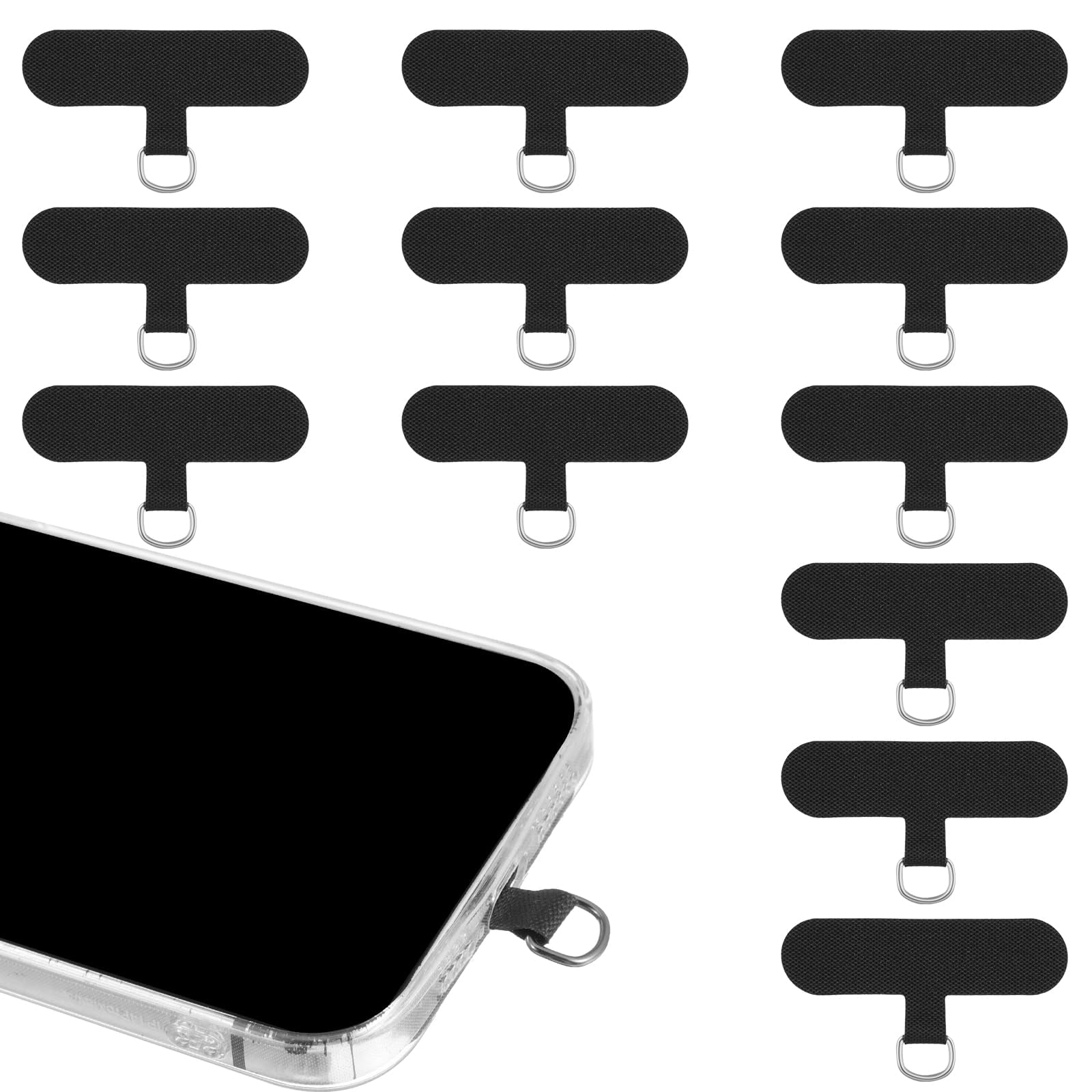 Gjinxi 12 Pack Universal Phone Tether Tab without Adhesive, Phone ...