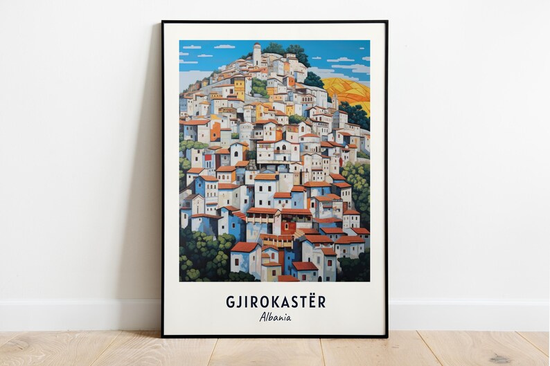Gjirokastër Castle Travel Print Wall Art, Gjirokastër - Albania City ...