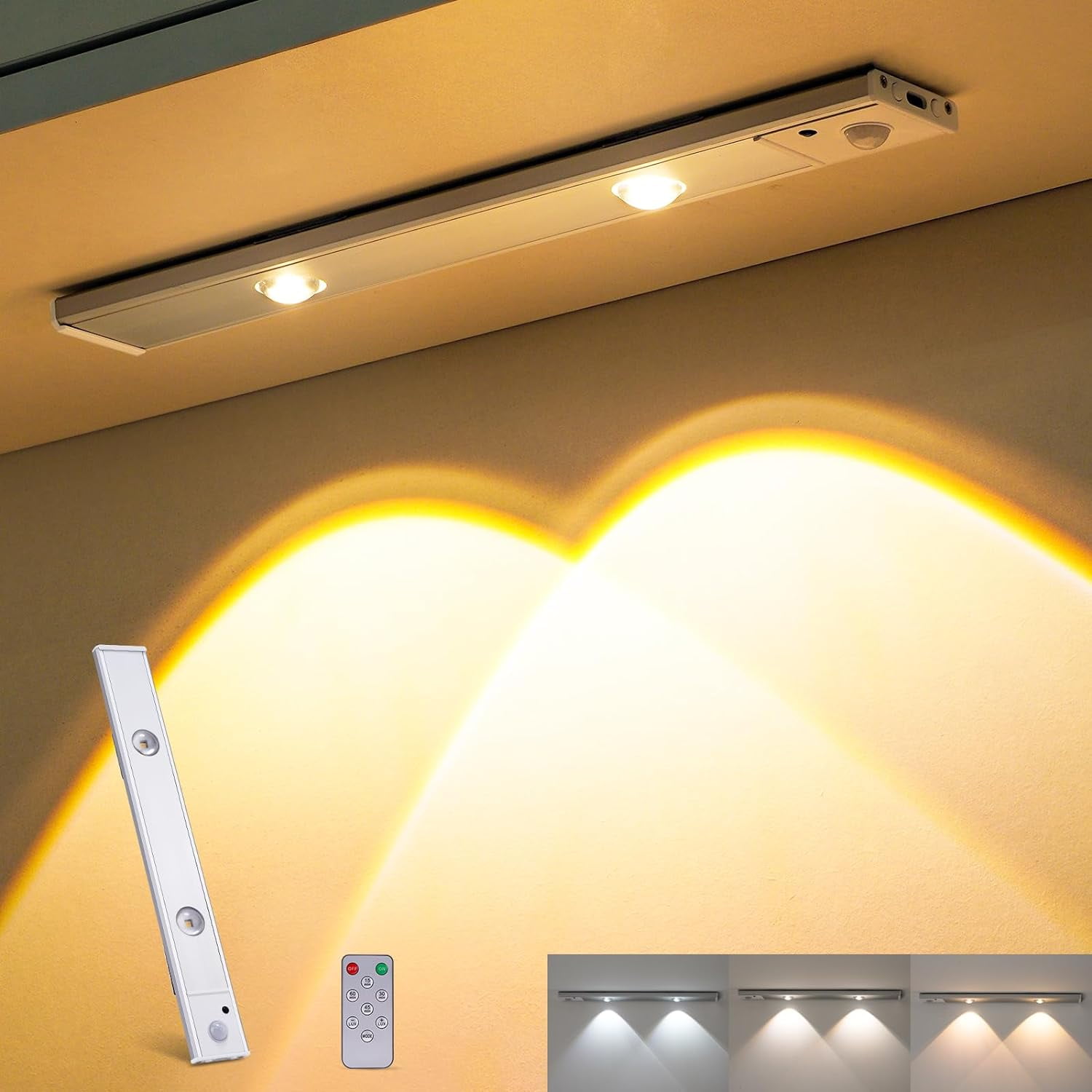 Gkcity 20cm Color Changing LED Under-Cabinet Lights, 6000K White Light ...