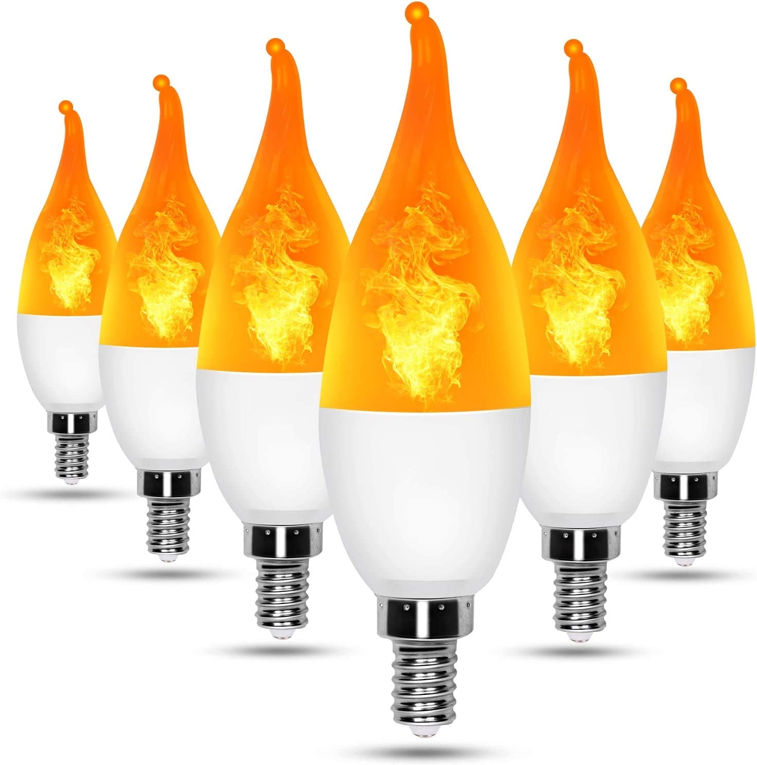 Gkcity 3 Watts LED Decorative Light Bulbs, 1400 Kelvin, 6 Pack, Energy ...