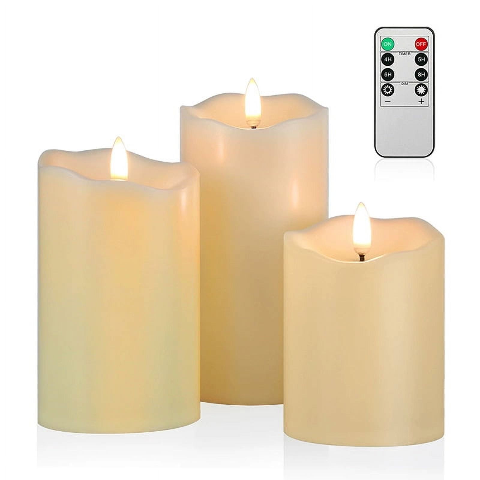 Gkcity Flickering Flameless Candles, Most Realistic LED Candles with ...
