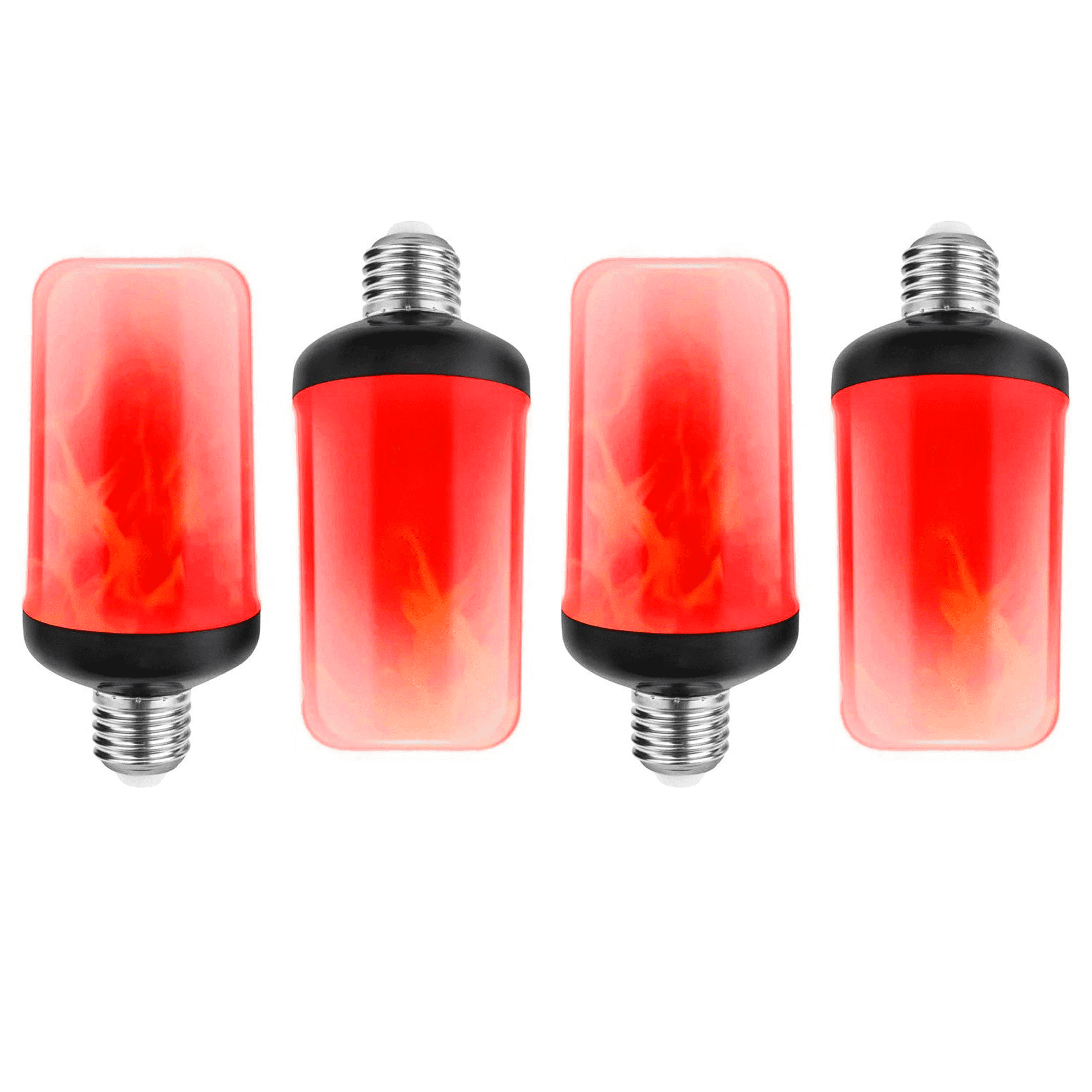 Gkcity Upgraded LED Red Flame Light Bulbs, 4 Flickering Modes (4 Pack ...