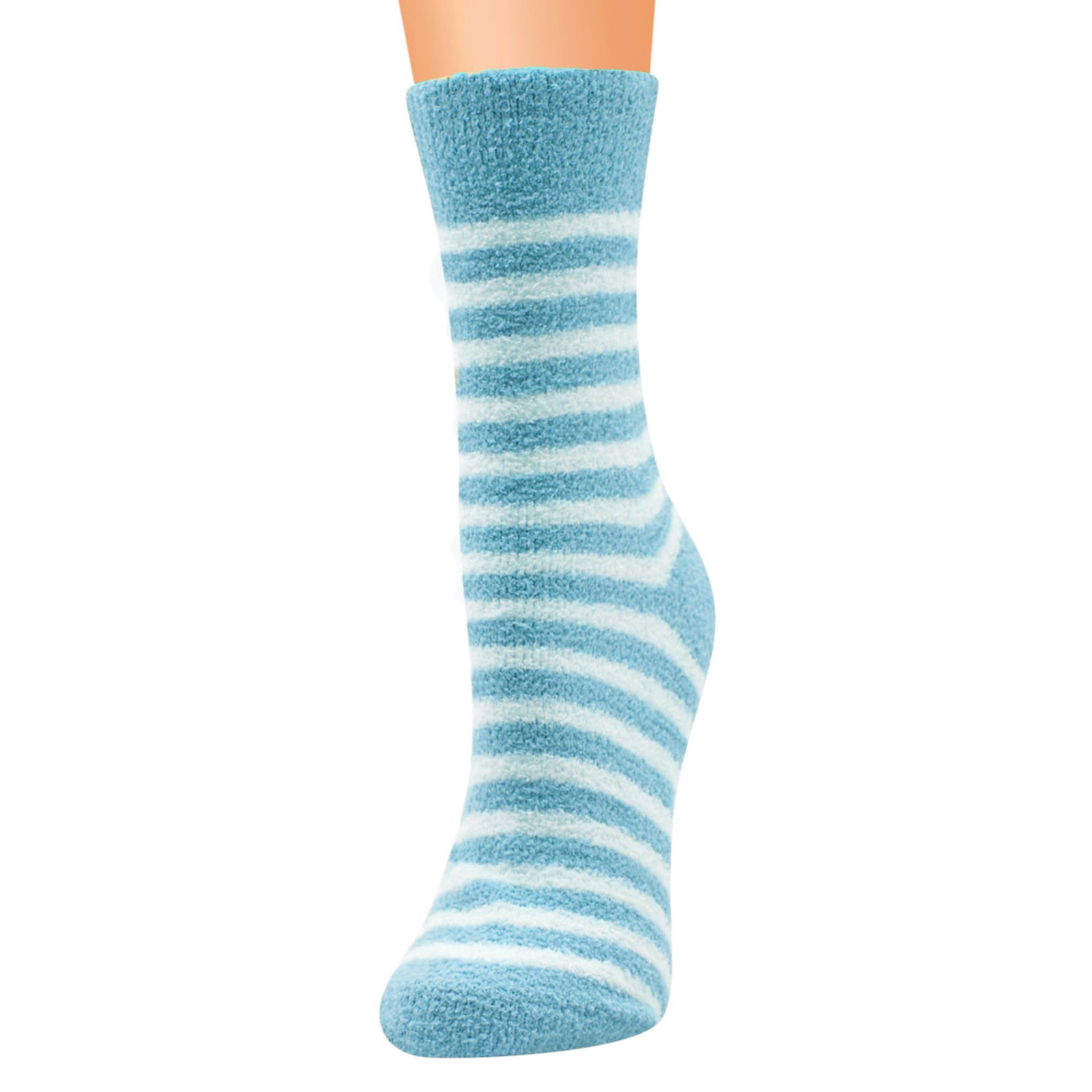 Gkeoshab Compression Socks Ladies Coral Fleece Mid-Tube Socks, Ultra ...