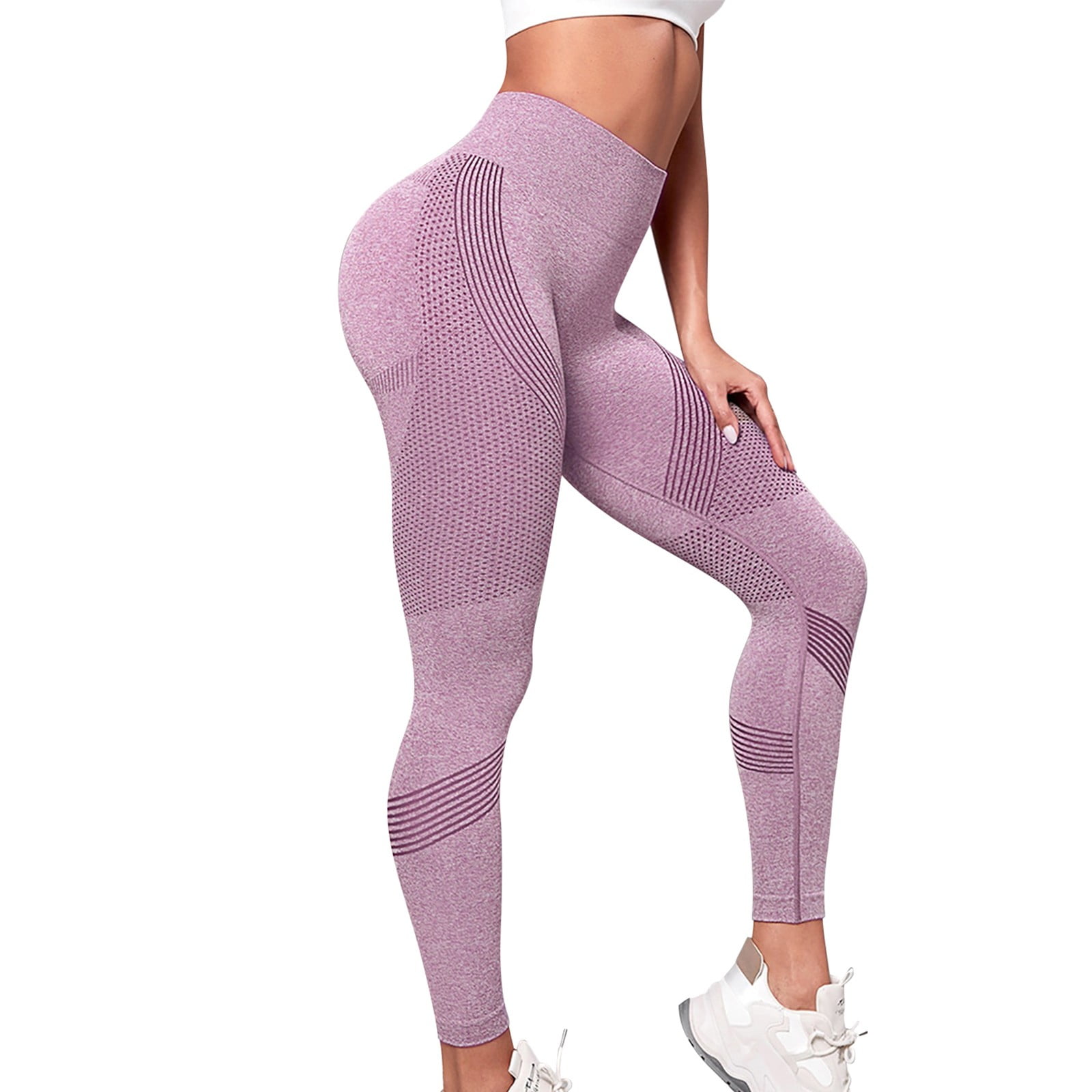 Gkeoshab Crz Yoga Women's Seamless Sculpting Yoga Pants - High Waist ...