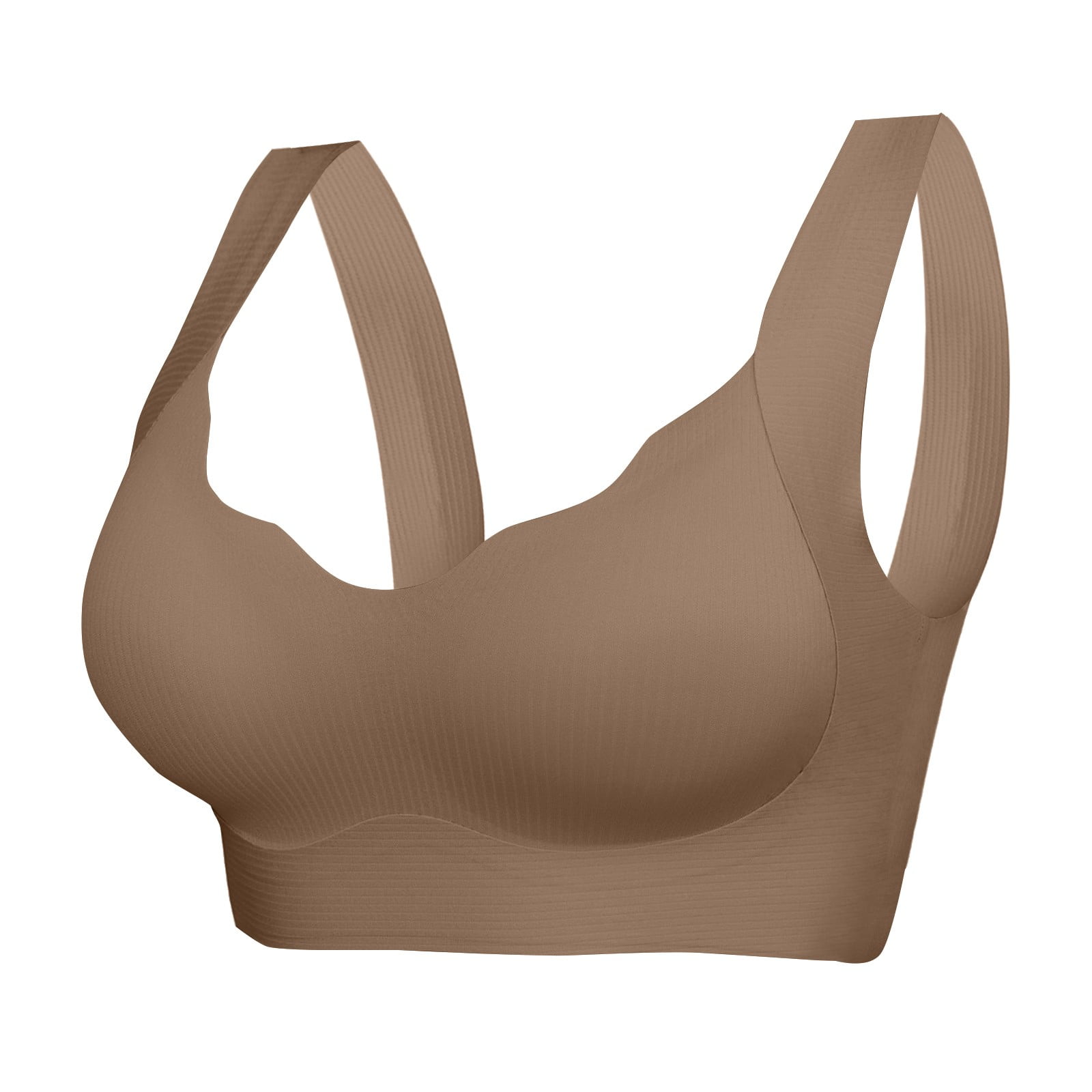 Gkeoshab Women's Bras Women's Seamless Side Smoothing Push-Up Bra Non ...