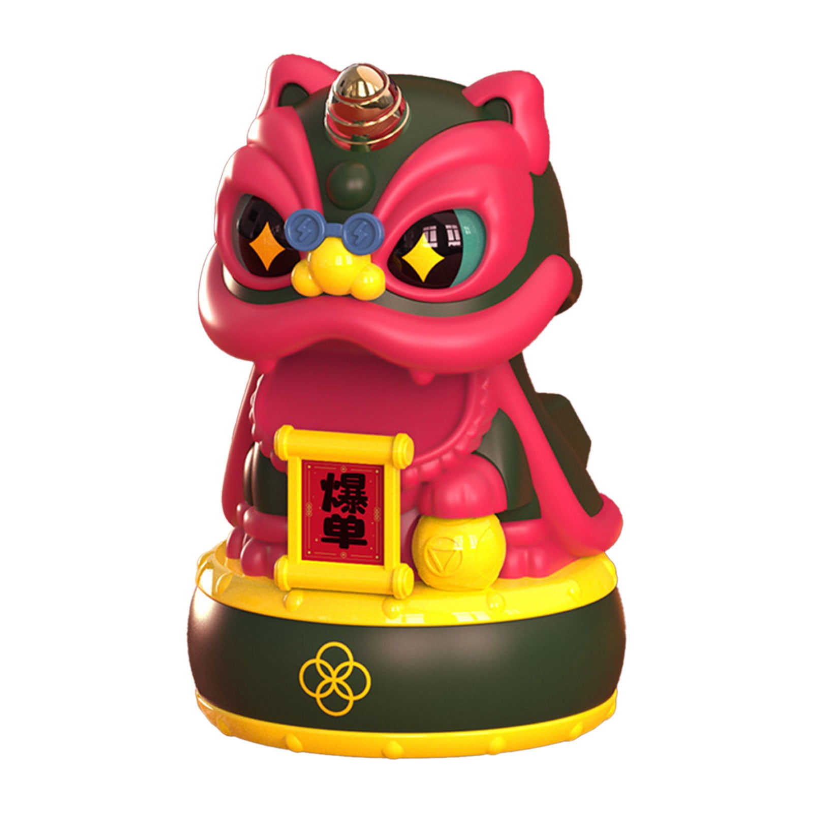 (Gl666 Solar Lion Dancer-[Green])-Waking Decoration Bring Fortune ...