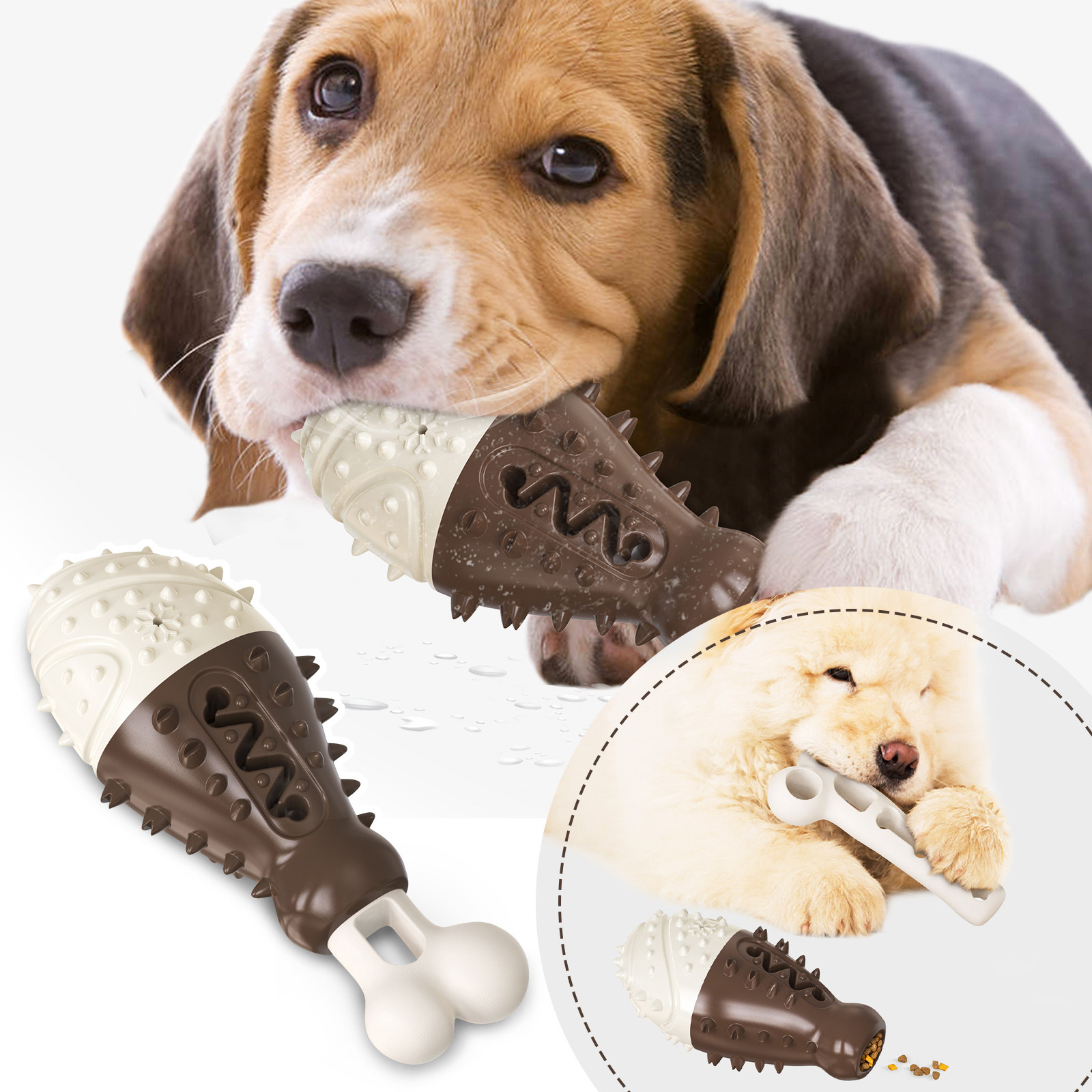 GlTpooo Dog Chew Toys for Aggressive Chewers, Indestructible Tough ...