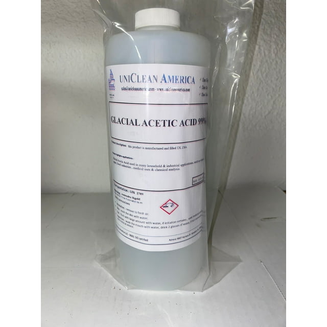 Glacial Acetic Acid- High purity Acetic Acid 99.9% - Made in USA - size ...