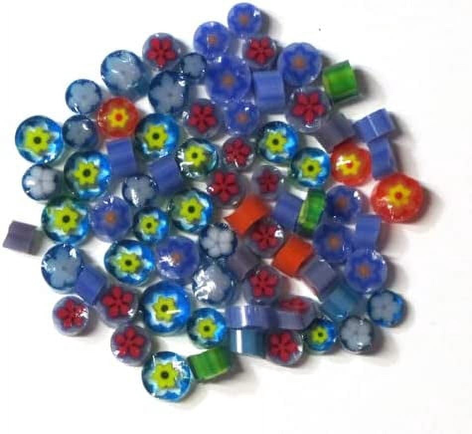 Glacial Art Glass Floral Murrine Assortment, 96 COE - ASRT-FL-96 ...