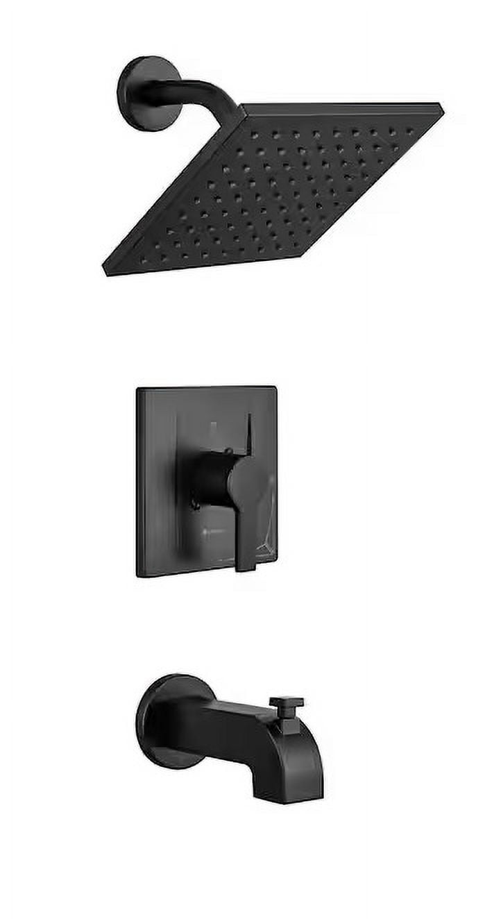 Glacier Bay Modern Single-Handle Tub and Shower Faucet w/ Valve Matte ...
