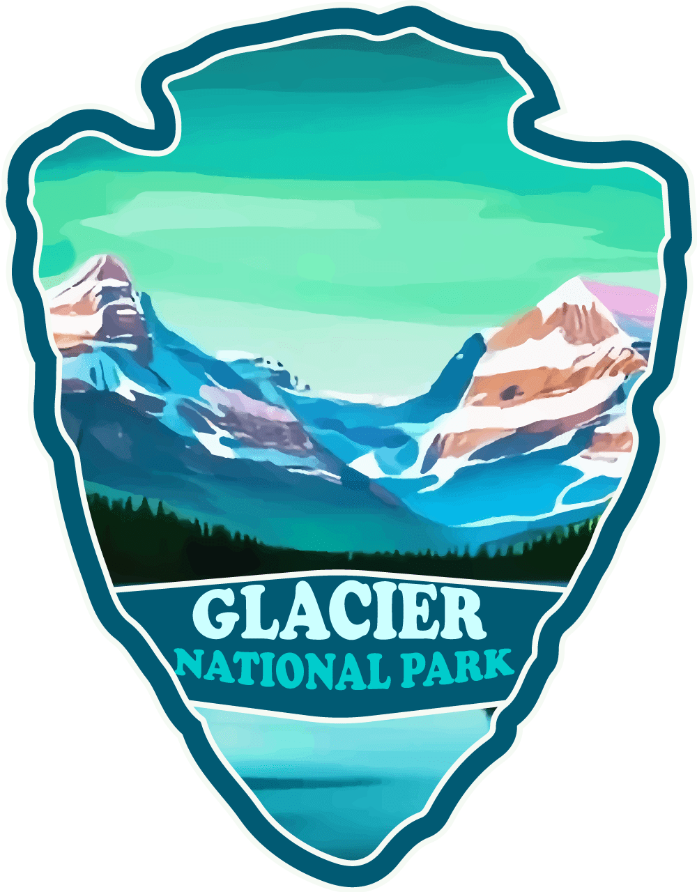 Glacier Bay National Park Decal Sticker 6 inches - US National Parks ...
