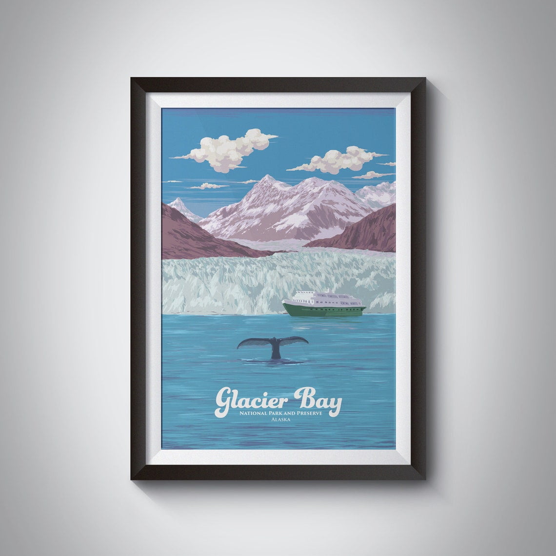 Glacier Bay National Park And Preserve Poster, Alaska, Juneau, Usa ...