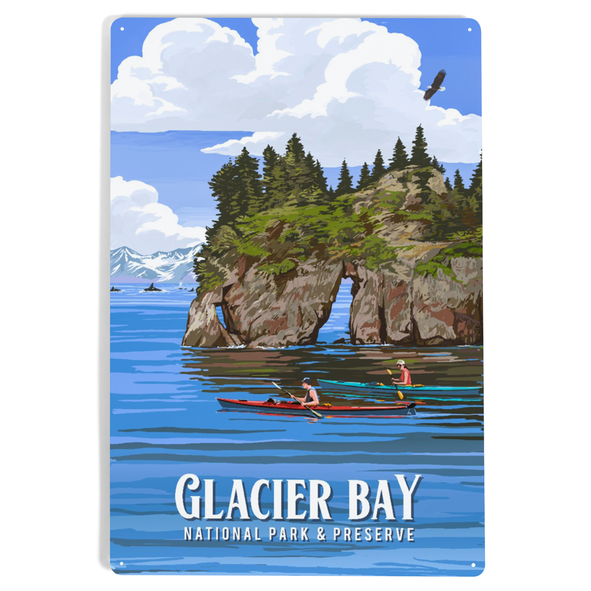 Glacier Bay National Park and Preserve, Alaska, Painterly Series (12x18 ...