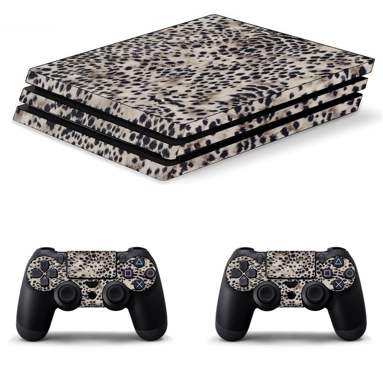 Glacier Black And Gray Cheetah Print PS4/PS4 Pro/PS4 Slim Skin Sticker ...