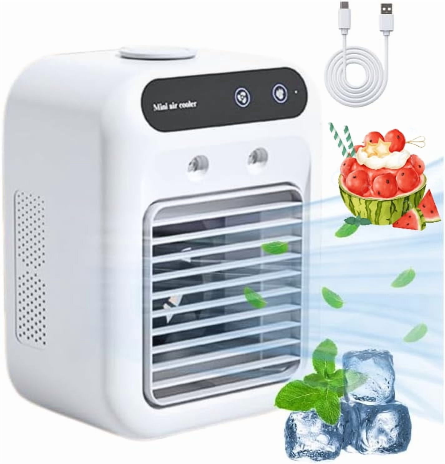 Glacier Breeze Portable AC 2025 Upgrade - 4-in-1 Mini Air Cooler ...