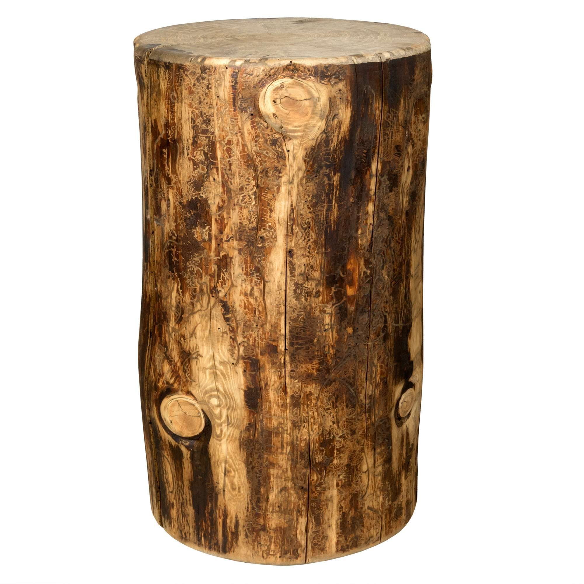 Glacier Country Collection Cowboy Stump, 18 Inch Height, Exterior Stain ...