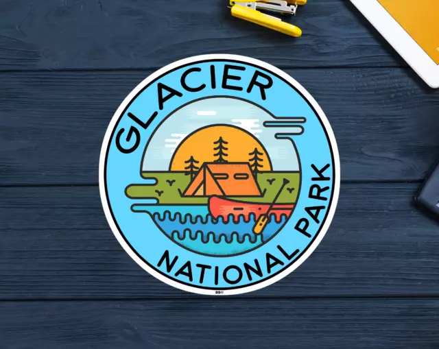 Glacier Decal Sticker National Park Lewis Range Montana Canada Phone ...