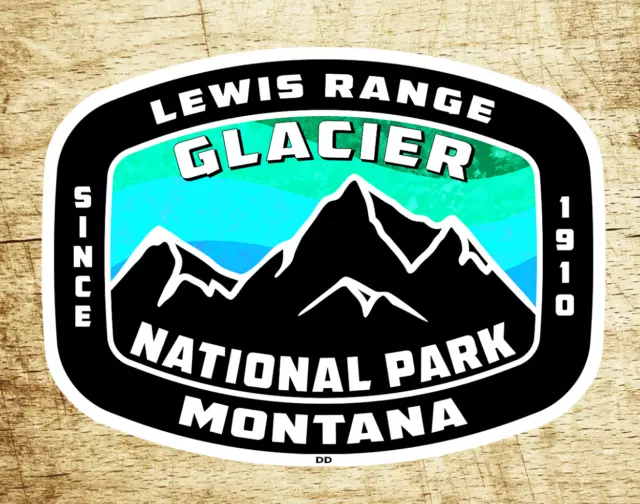 Glacier Decal Sticker National Park Lewis Range Montana Phone Decal ...